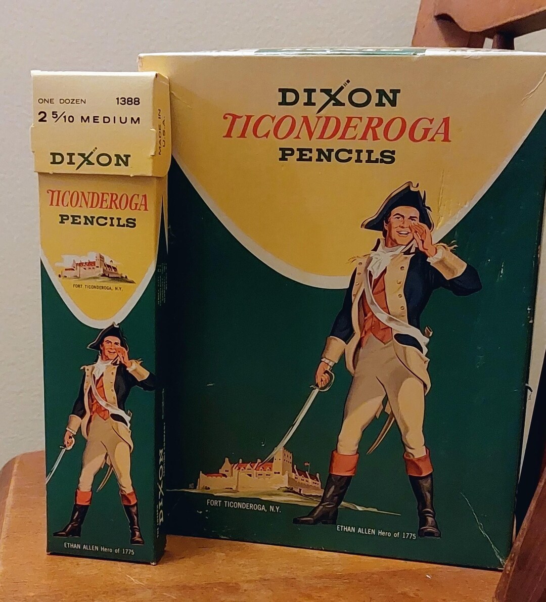 Two Vintage Dixson Ticonderoga Pencil Boxes (empty) - Etsy