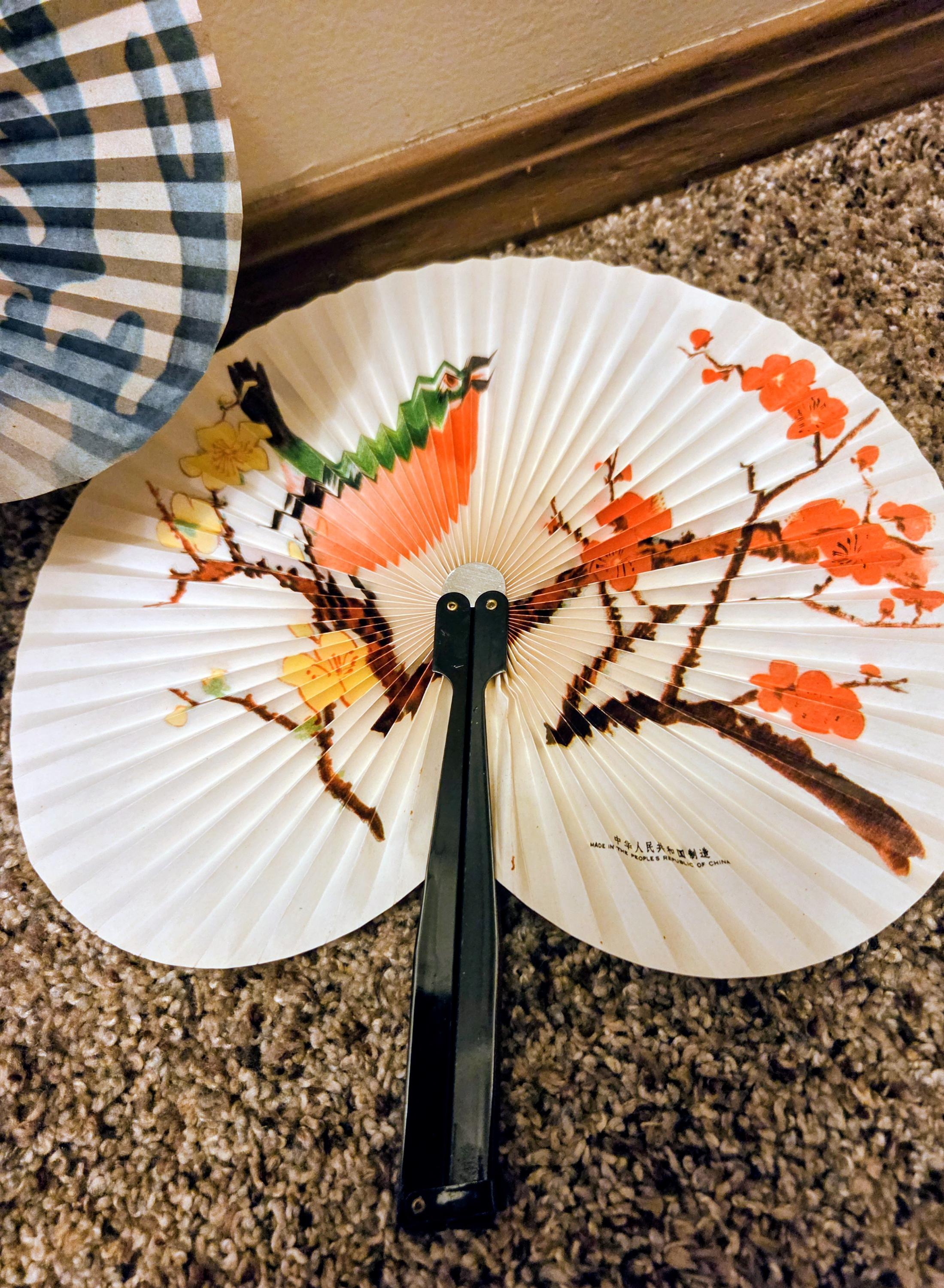 Vintage Chinese Hand Fans: Art Print Folding Fans. Made in the People's ...