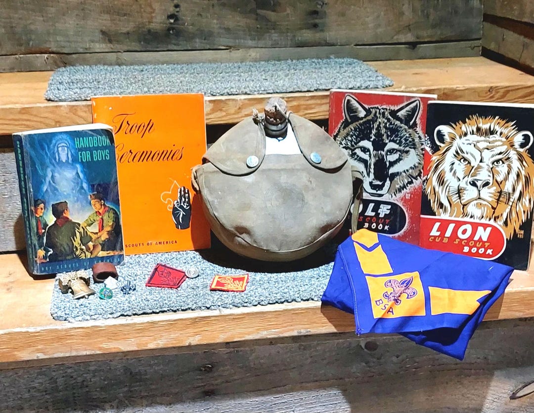 Vintage Boy Scouts Memorabilia Lot, 1950s BSA Patches, Books, Pins - Etsy