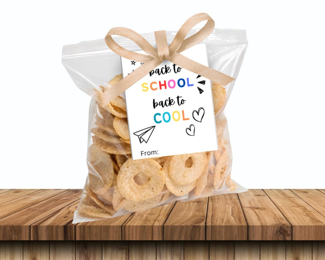 Printable Back to School Gift Tag, First Day of School, Welcome Back ...