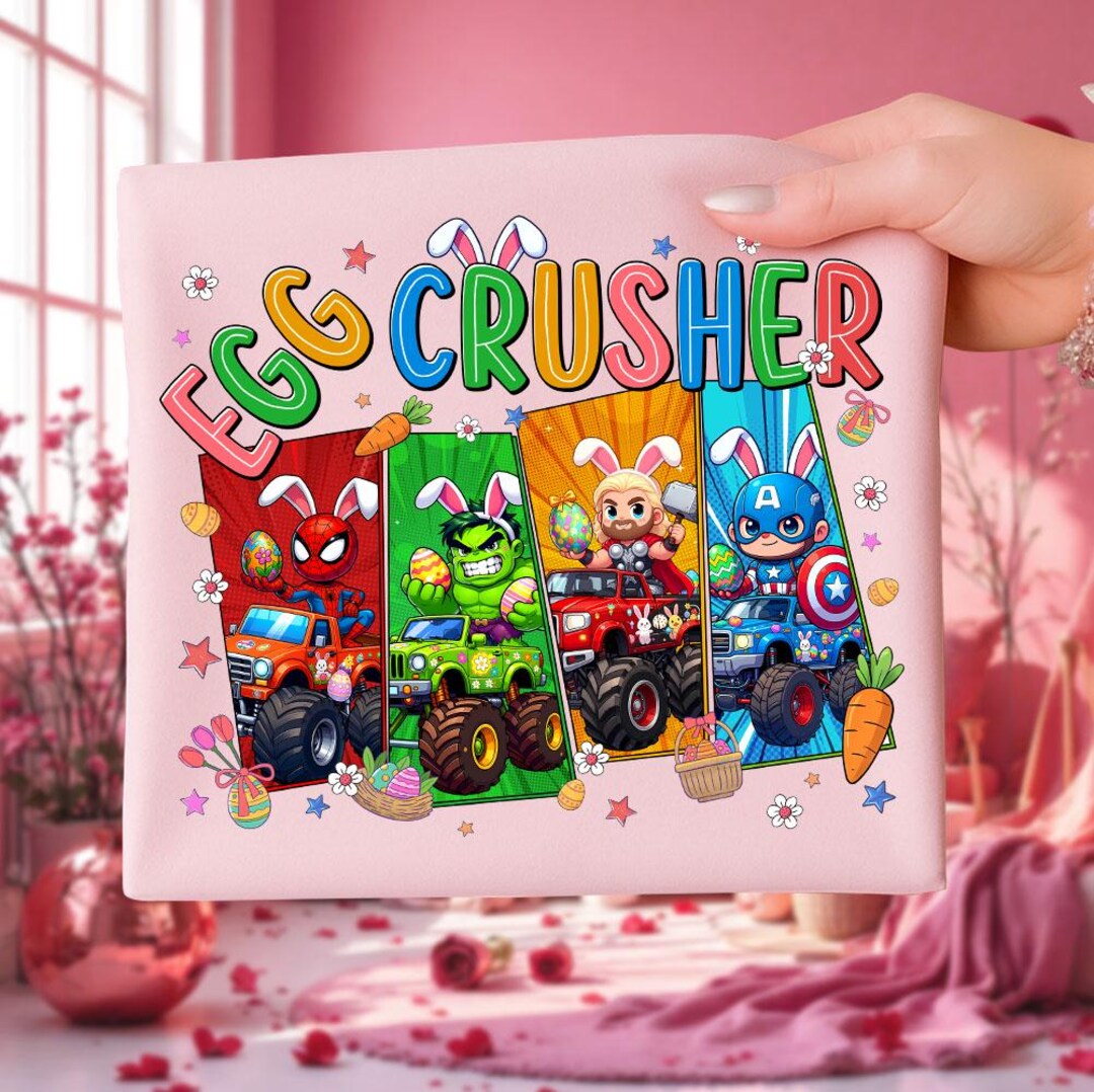 Easter Superhero Truck Png, Monster Truck Egg Crusher Png, Spring Day ...