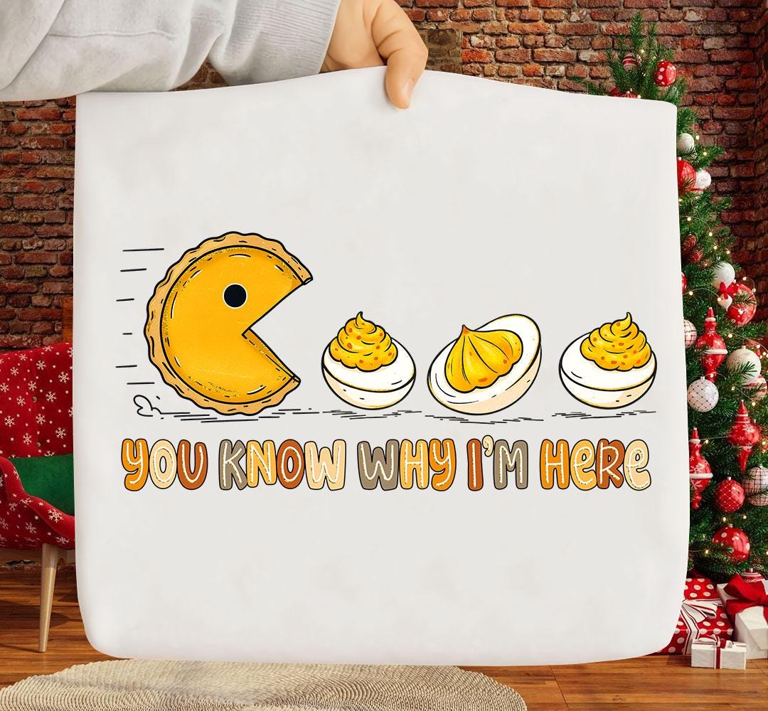 Thanksgiving Deviled Eggs Chasing Png, Pumpkin Pie Png, Cute ...