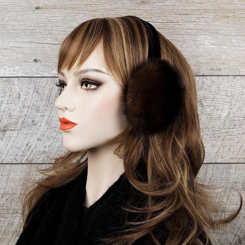 Dark Brown Mink Fur Hat - Etsy