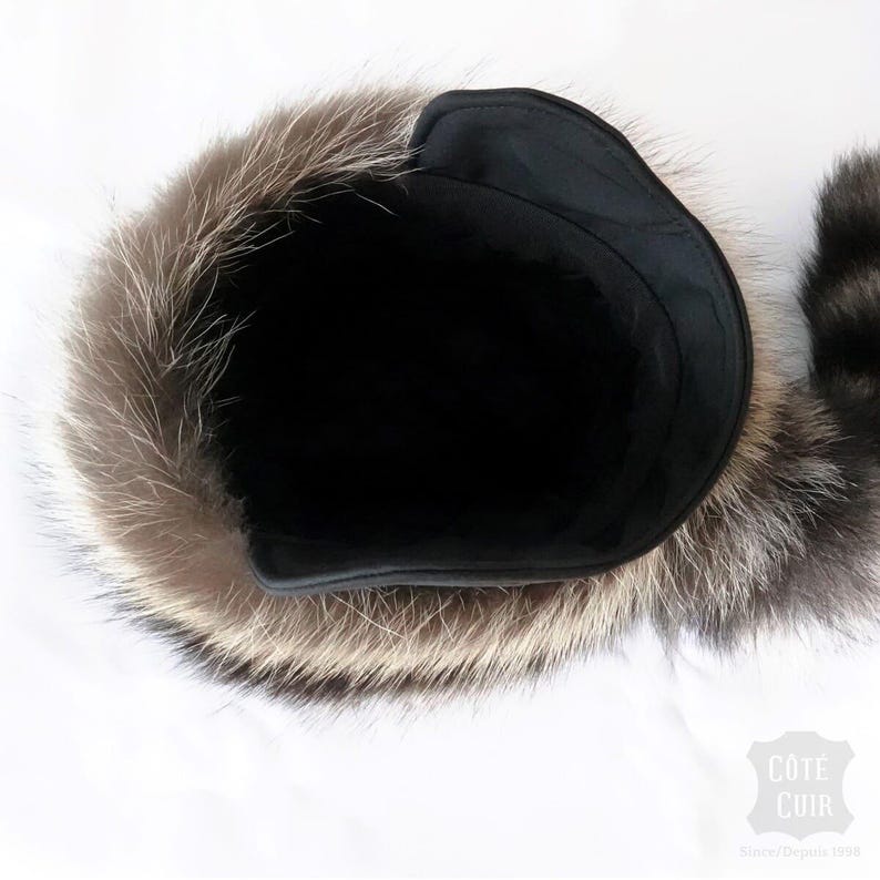 Davy Crockett Recycled Raccoon Fur Hat - Etsy