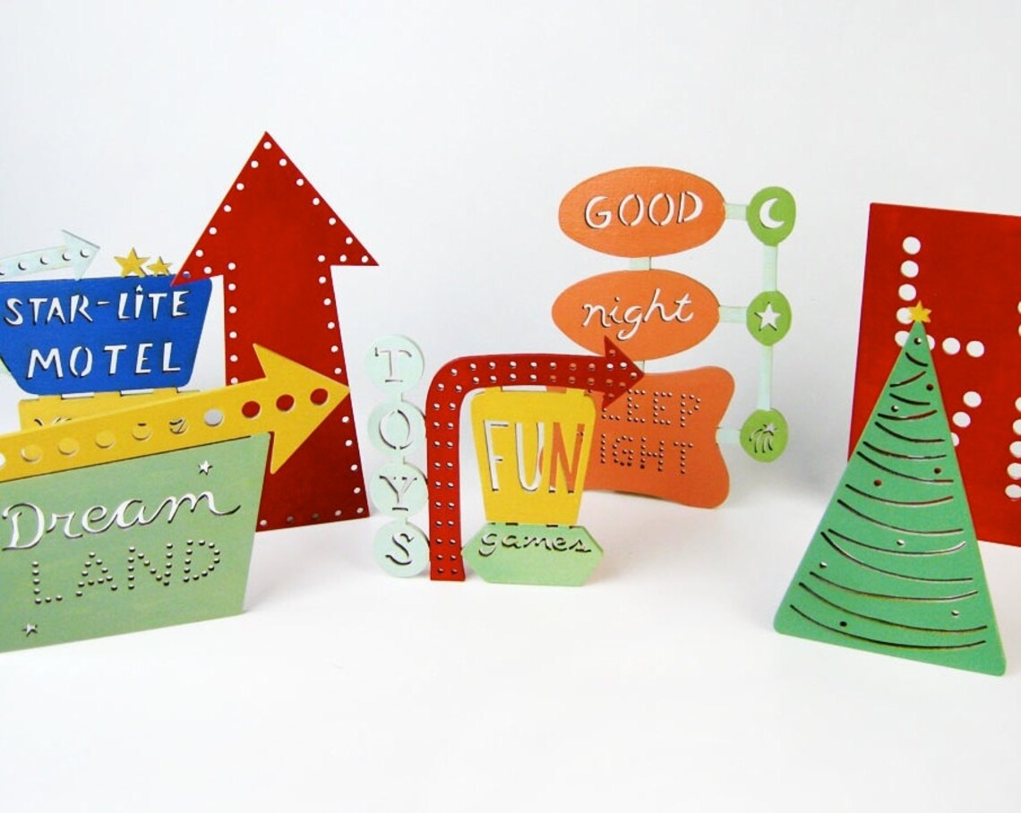 Red Arrow Nightlight Mini Marquee Sign - Etsy