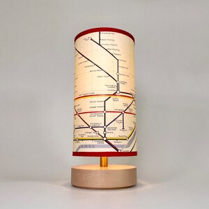 Map Lamp Medium Table Lamp - Etsy