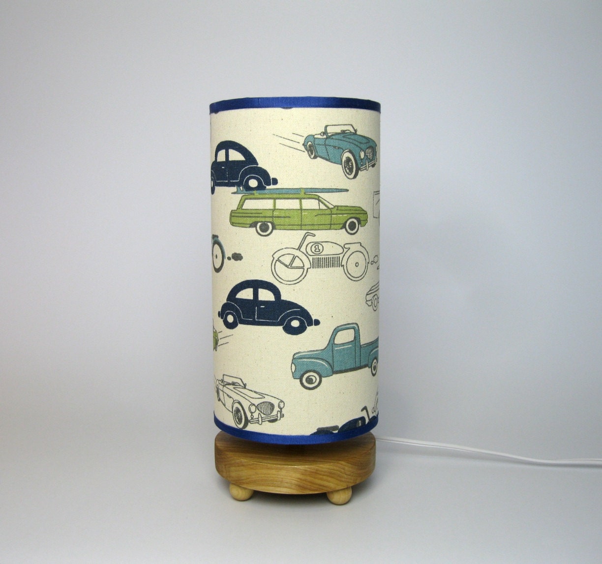 Retro Rides Bedside Lamp With Cars - Etsy
