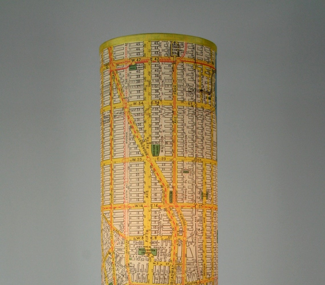 NYC Map Lamp - Etsy