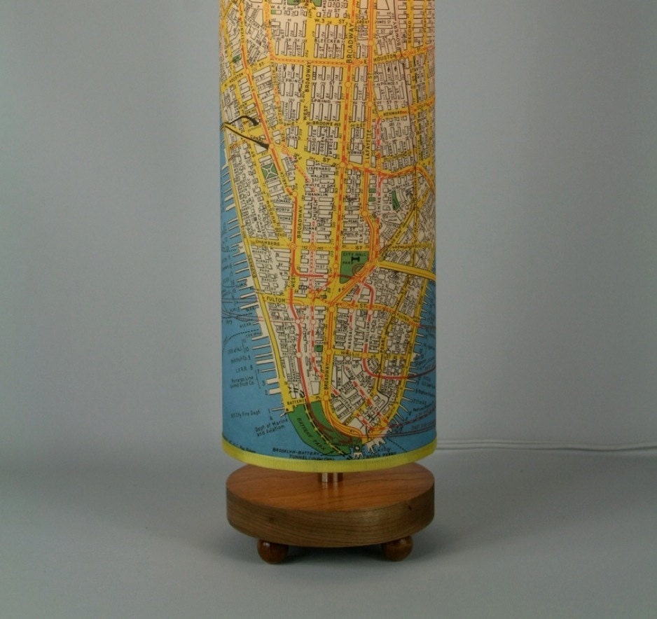 NYC Map Lamp - Etsy