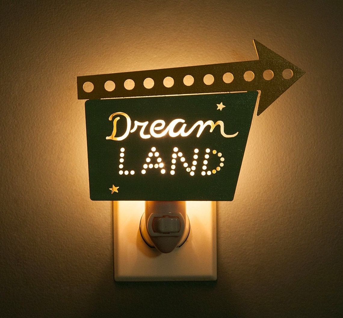 Dreamland Nightlight Mini Marquee Sign | Etsy