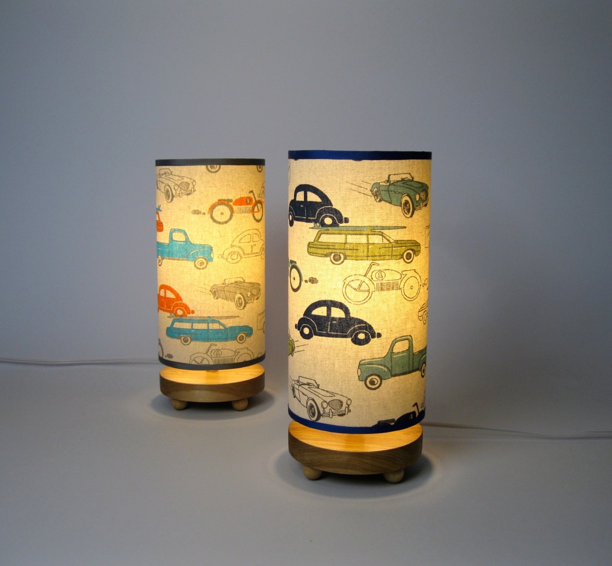 Retro Rides Bedside Lamp With Cars - Etsy