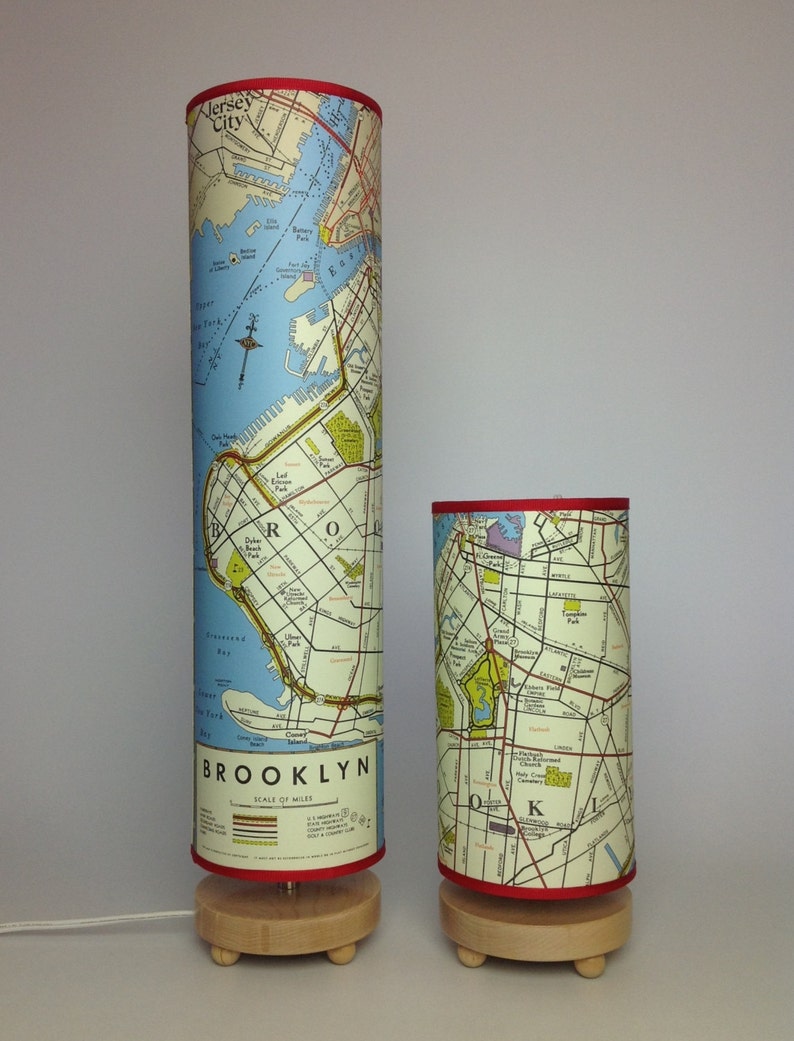 Map Lamp Table Lamp USA Map - Etsy