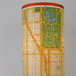 NYC Map Lamp Orange - Etsy