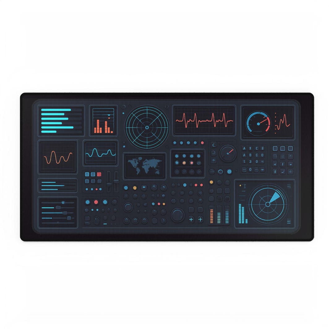 Futuristic Control Panel Mouse Pad - Etsy