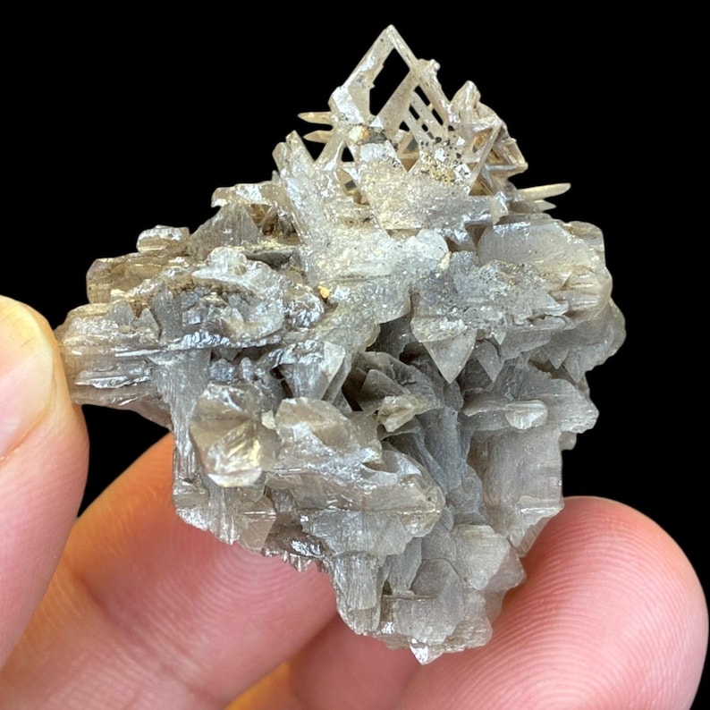 Natural Snowflake Cerussite Crystal Cluster on Matrix, Rare Mineral ...