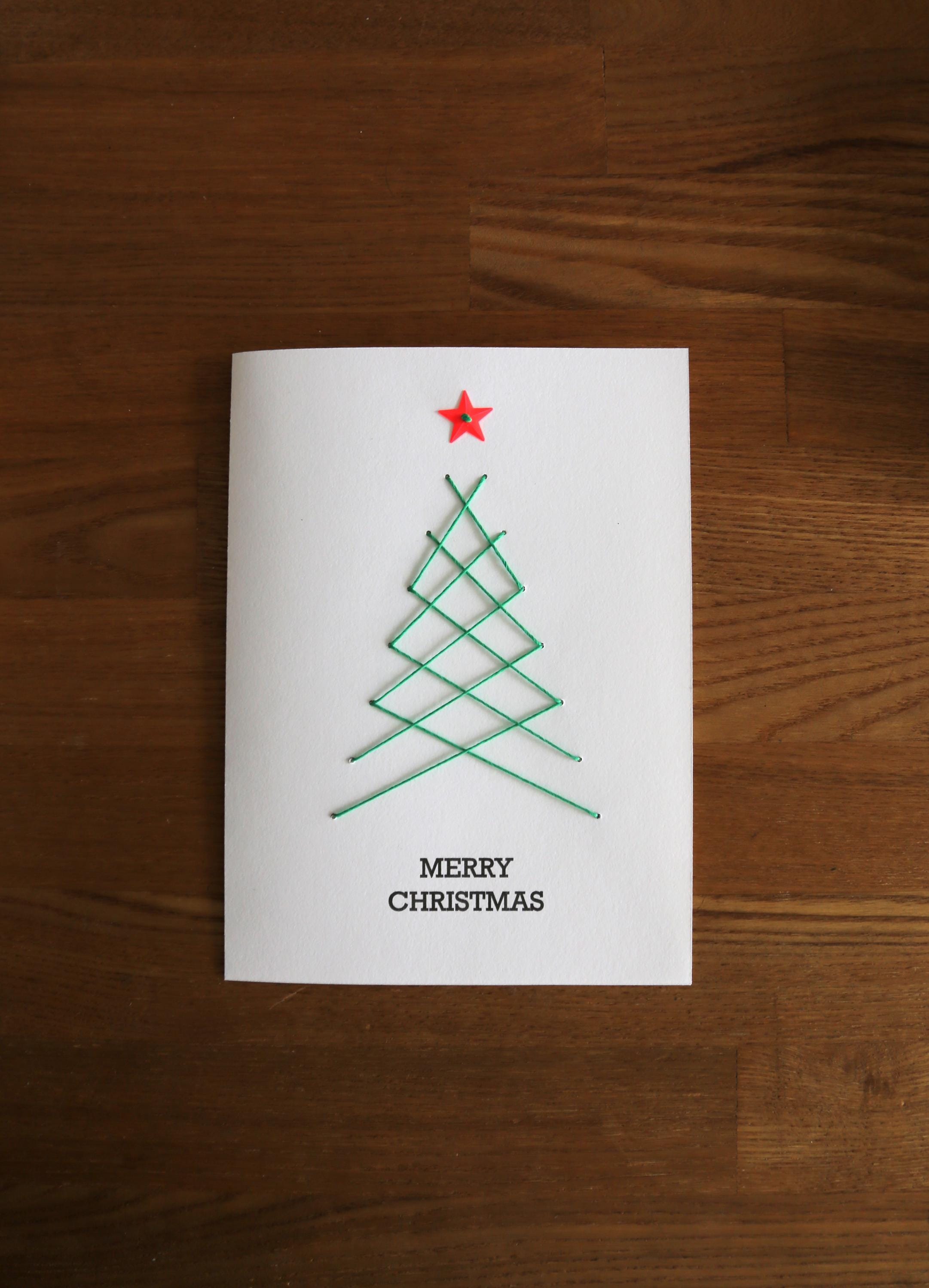 DIY Stitch Card Christmas - Etsy