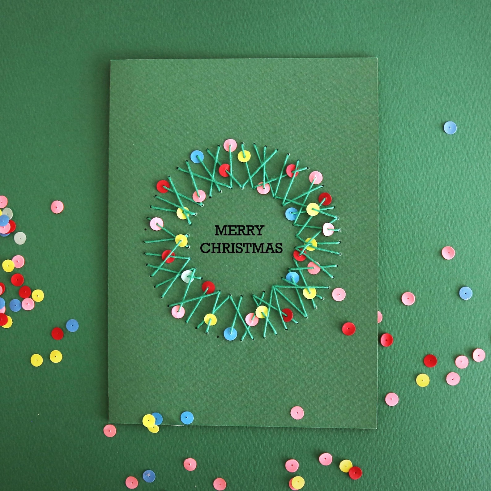 DIY Stitch Card Christmas - Etsy