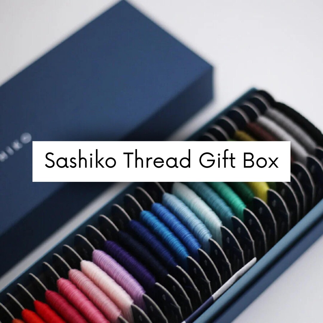 Daruma Sashiko Thread Box Set | Japanese Sashiko Thread Gift Set | Hand ...