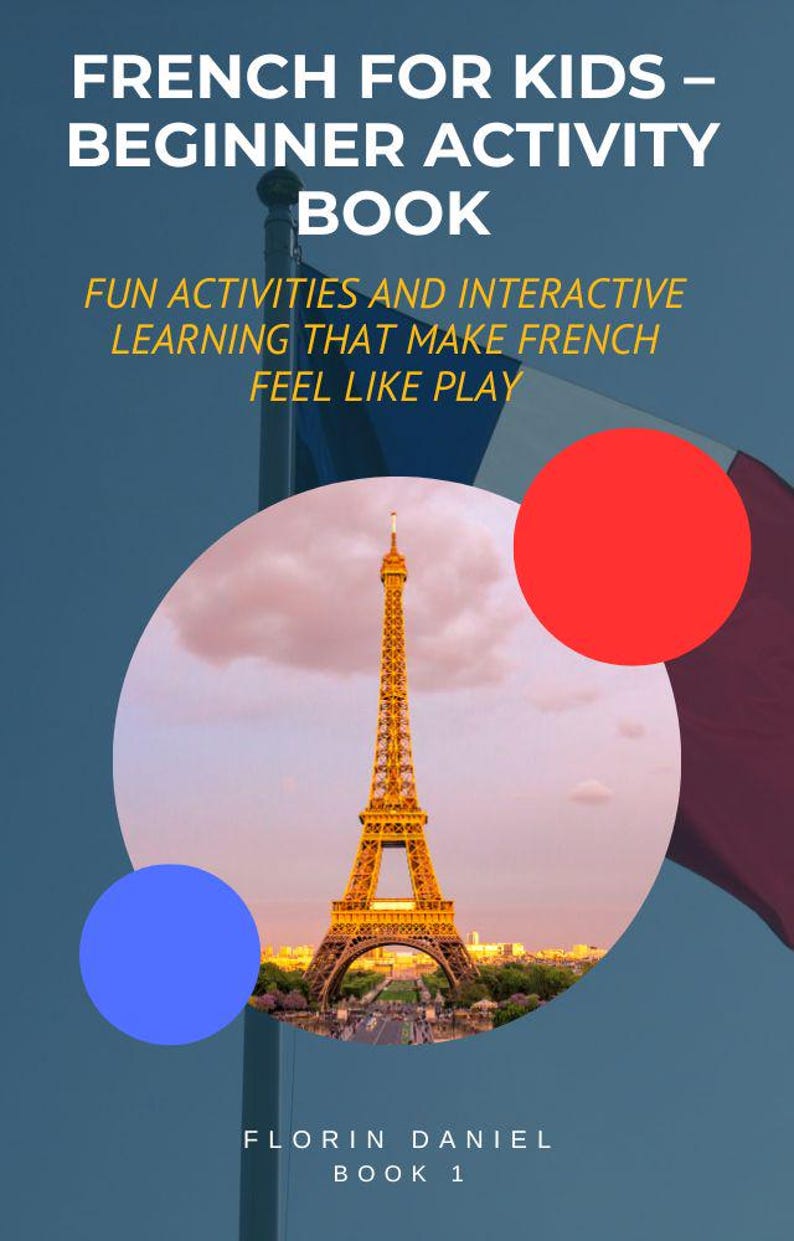 French Activity Book for Kids – Beginner Learning (digital Download) - Etsy