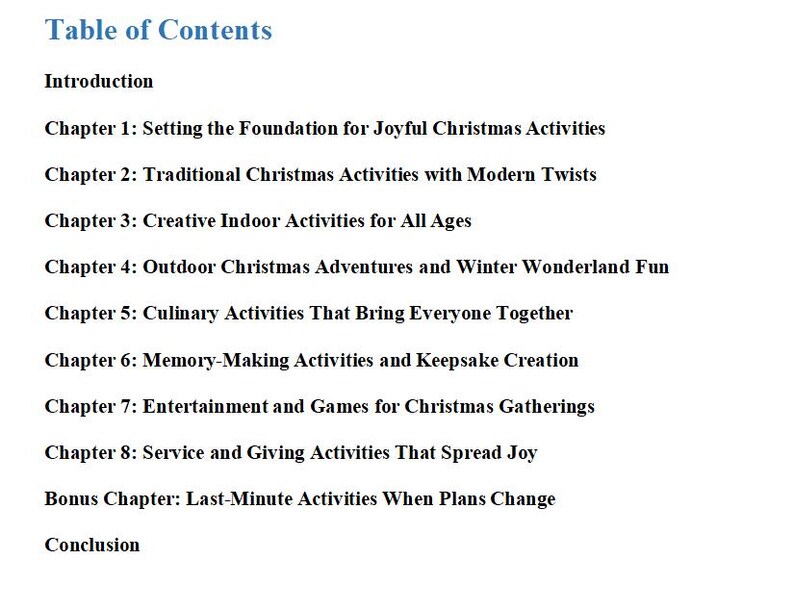 Christmas Activities Guide: Family Games, Crafts, and Traditions - Etsy