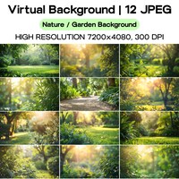Spring Wildflowers Window Virtual Zoom Background , MS Teams, Webex ...