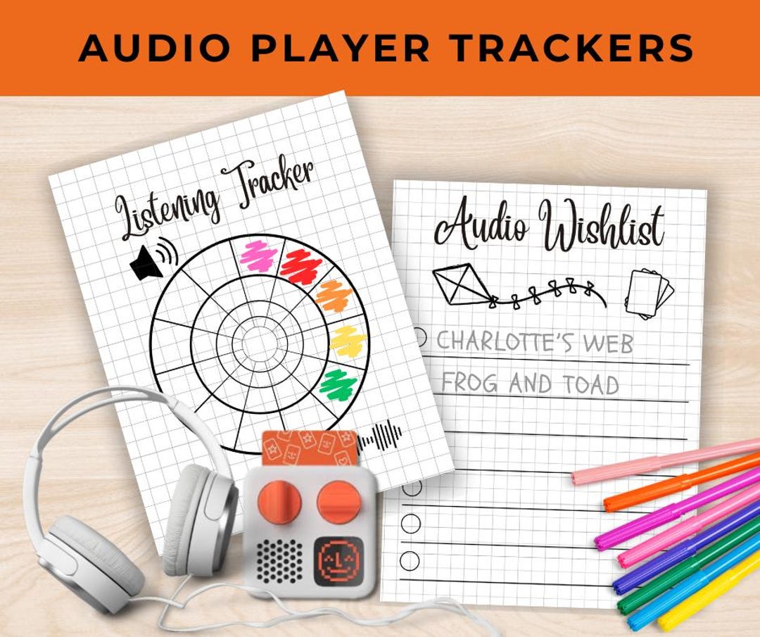 Yoto Compatible Color-in Audio Tracker + Audio Wishlist Printable Pack ...