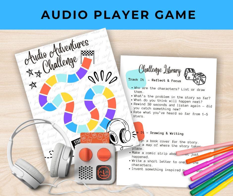 Printable Audio Adventure Game Board – Screen-free Listening Activity ...