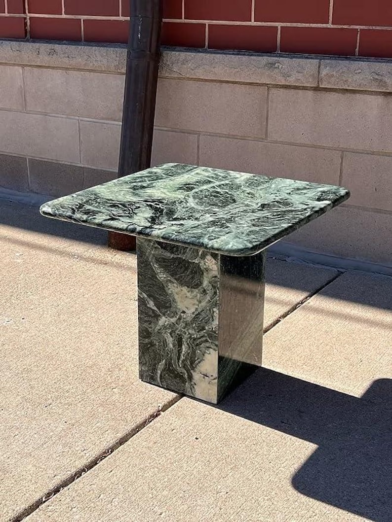 Green Malachite Coffee Table: Modern Square Accent Table - Etsy