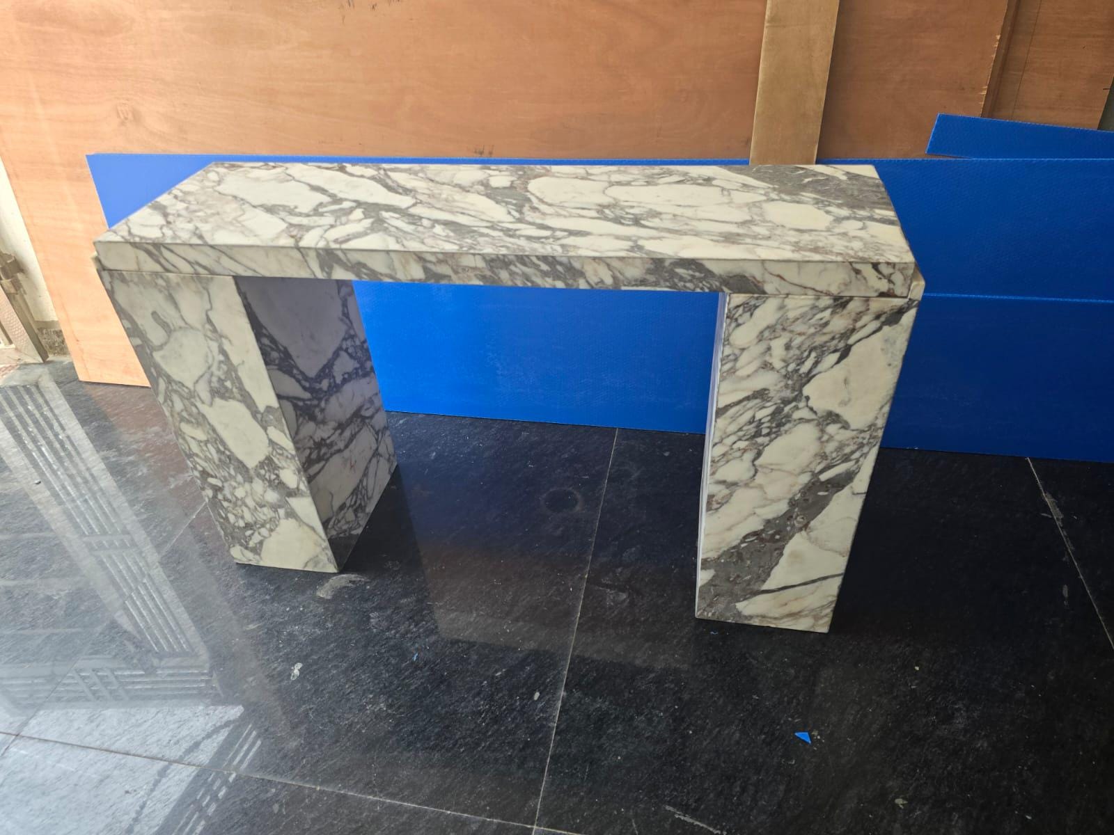 Luxury Calacatta Viola Marble Console Table – Modern Entryway Accent ...