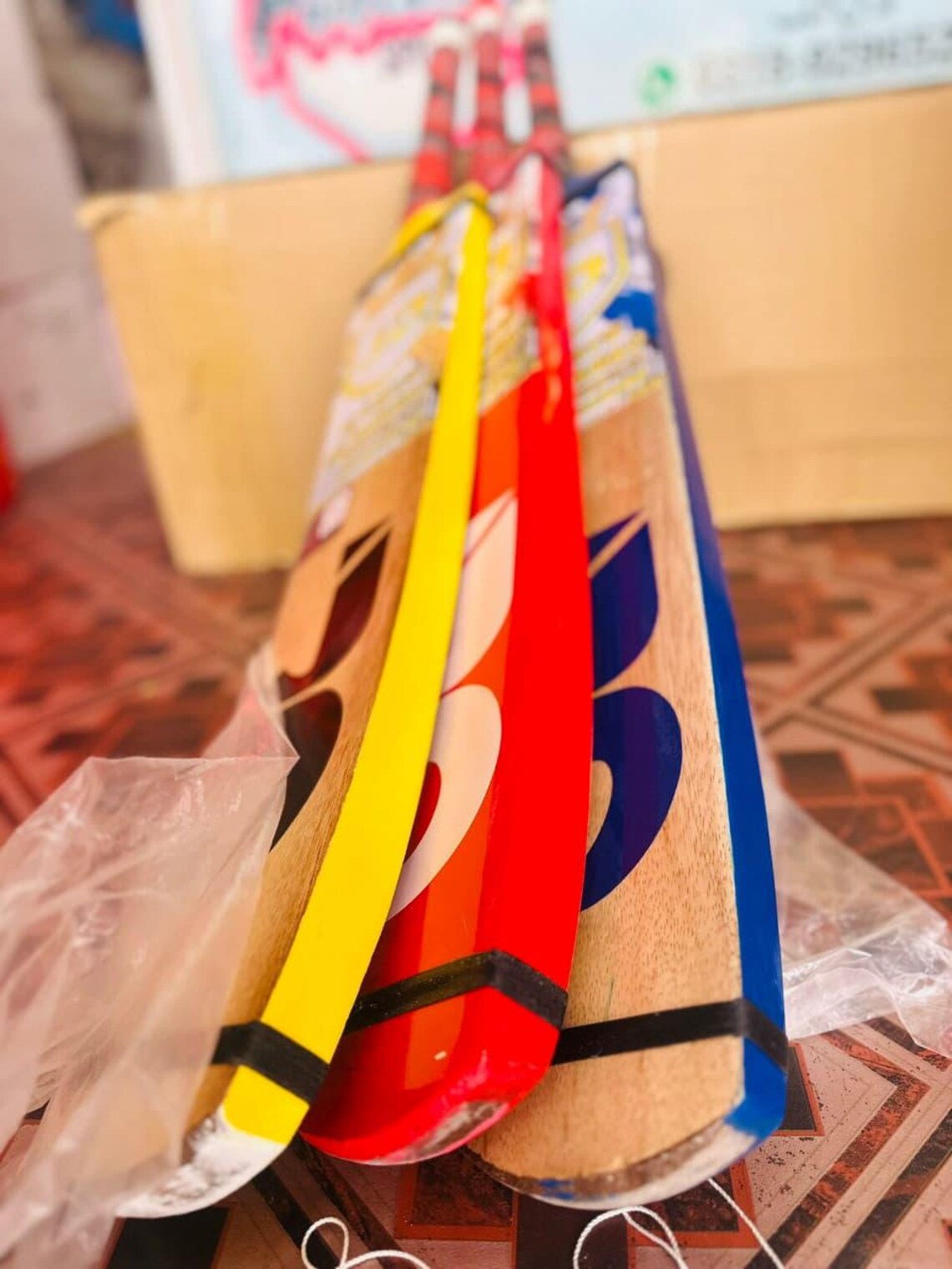 JD Cricket Bat for Hard Tennis Ball | Colorful Lightweight JD Bats ...