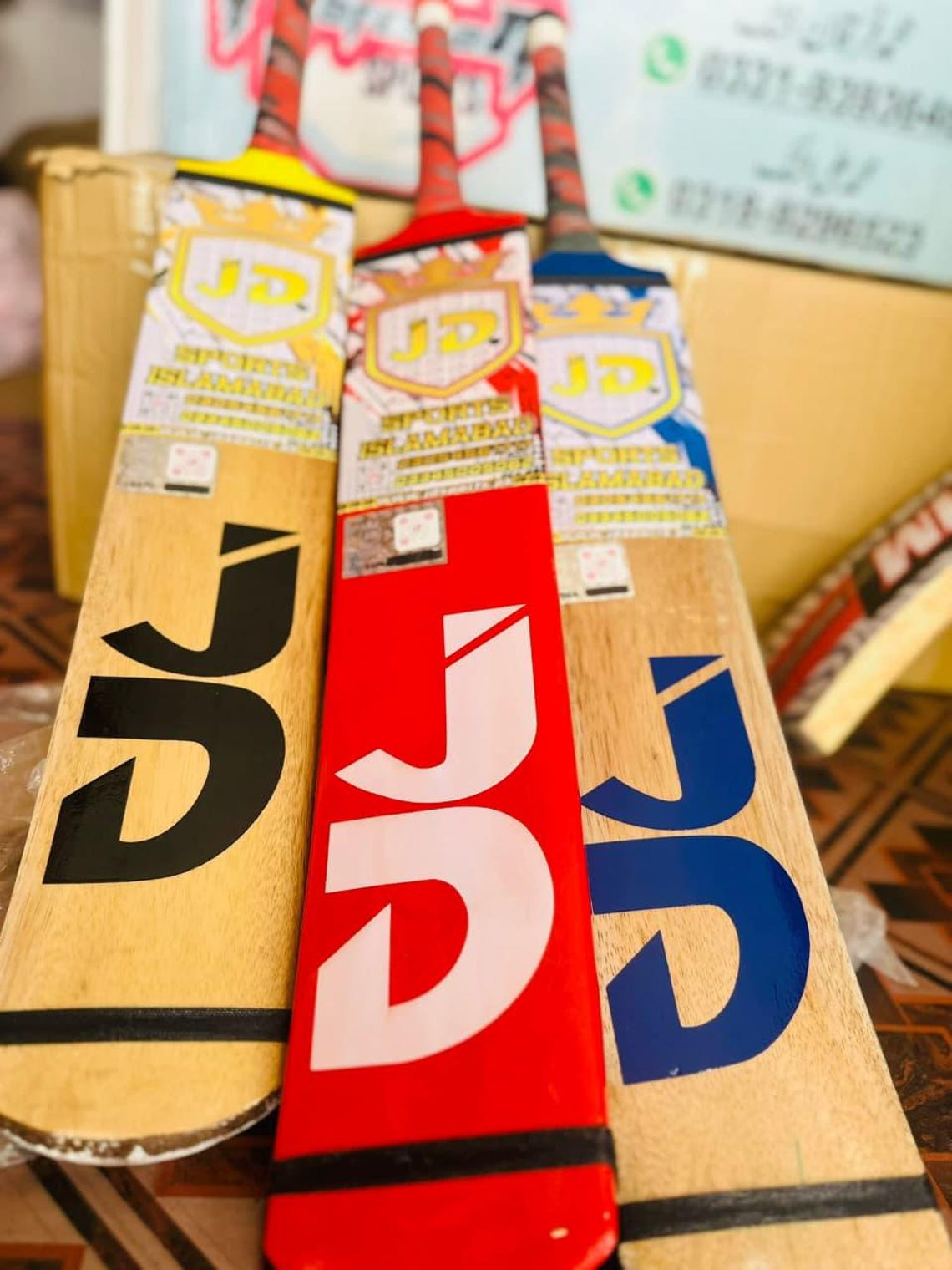 JD Cricket Bat for Hard Tennis Ball | Colorful Lightweight JD Bats ...