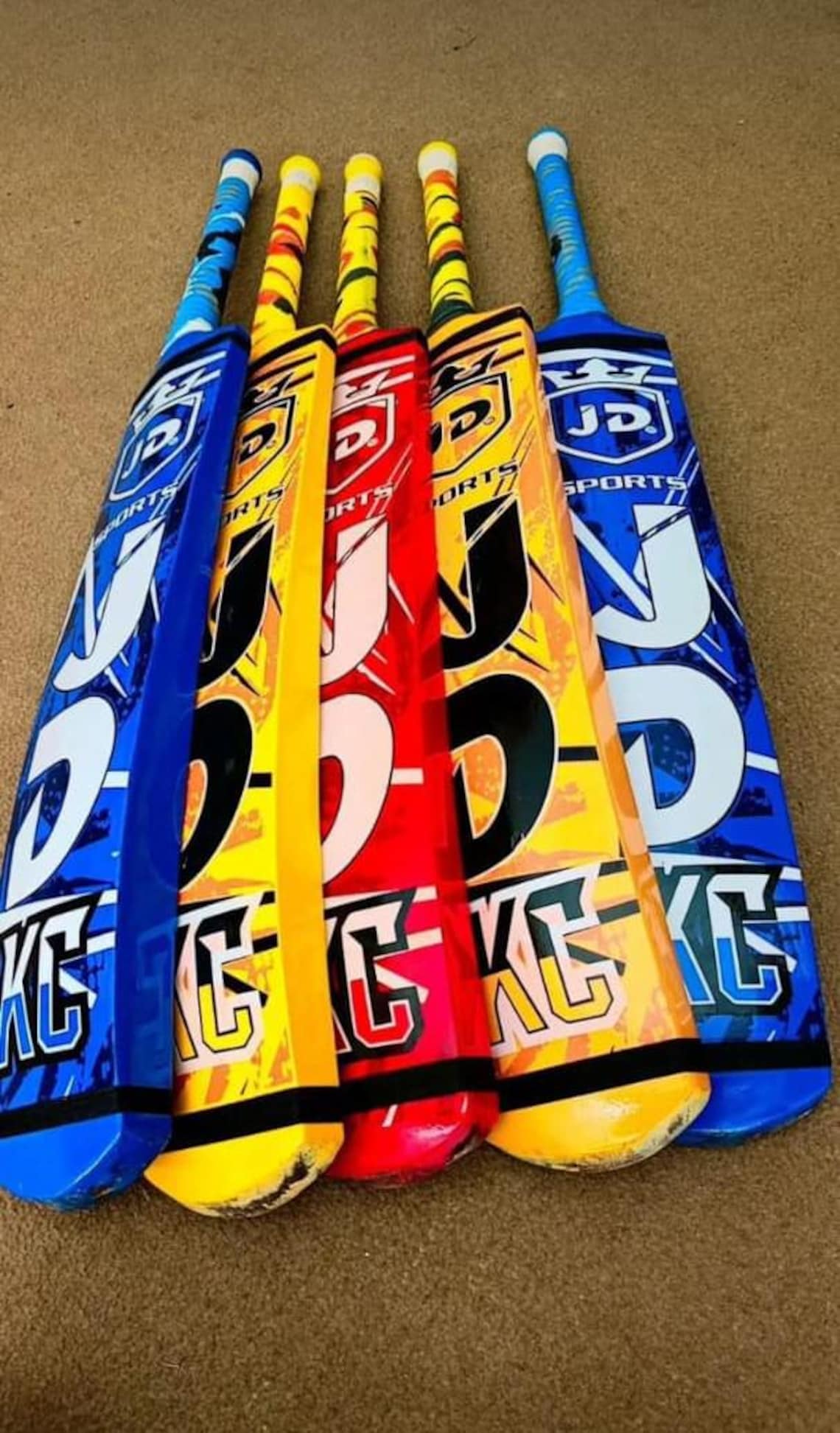 JD Cricket Bat for Hard Tennis Ball | Colorful Lightweight JD Bats ...