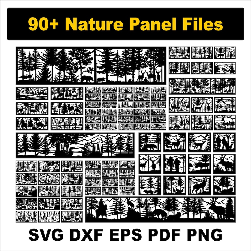 Wildlife Animal Panel - Etsy