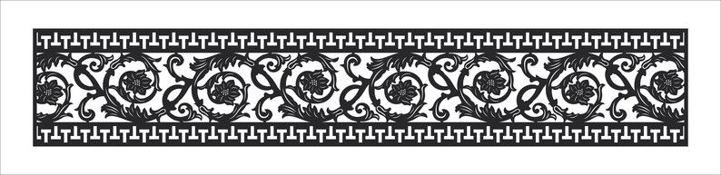 5 Premium Stair Railing Panel Designs SVG DXF | Ornamental Fence CNC ...