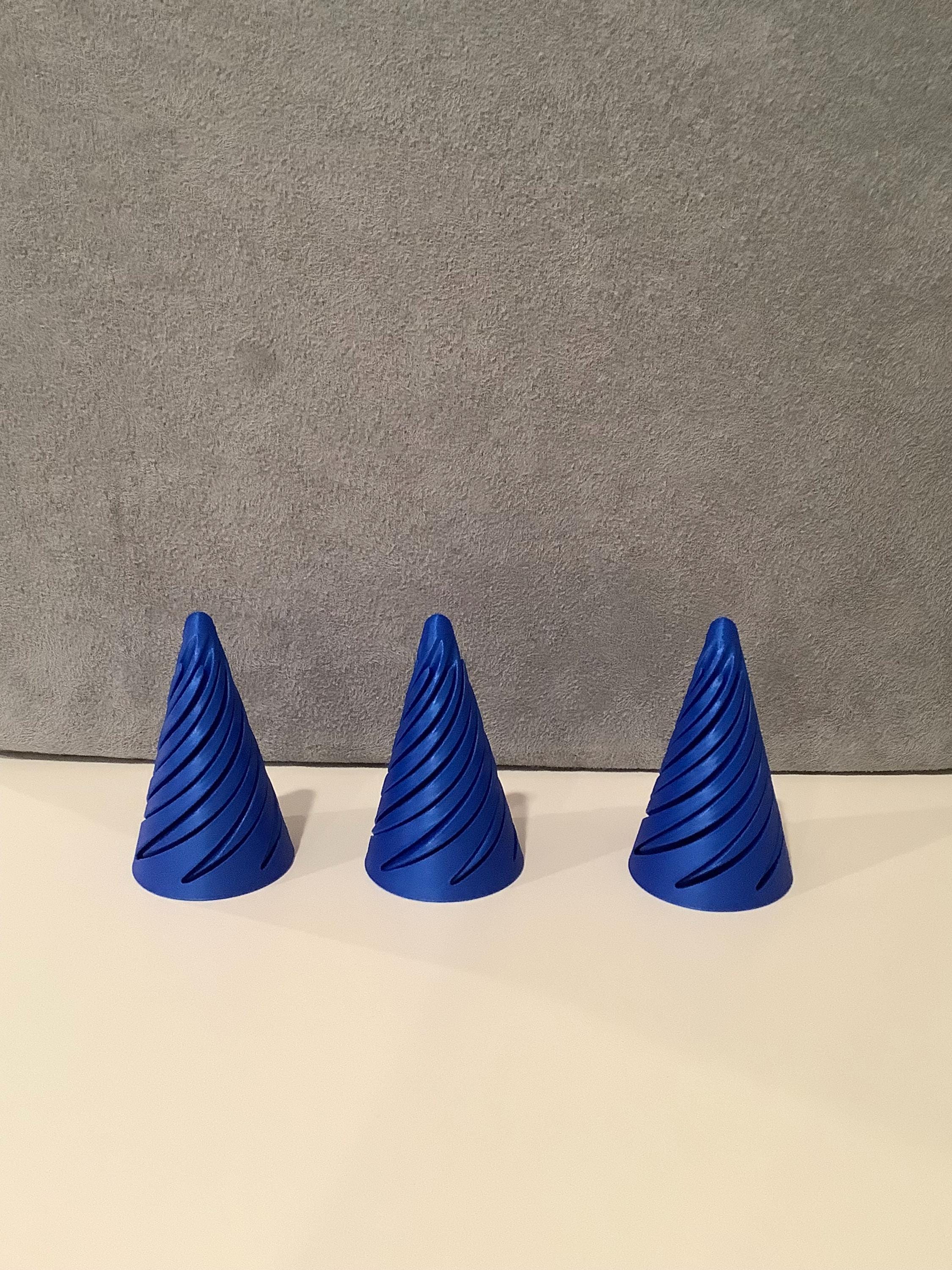 3 Pack 3d Printed Spiral Fidget Cone - Etsy