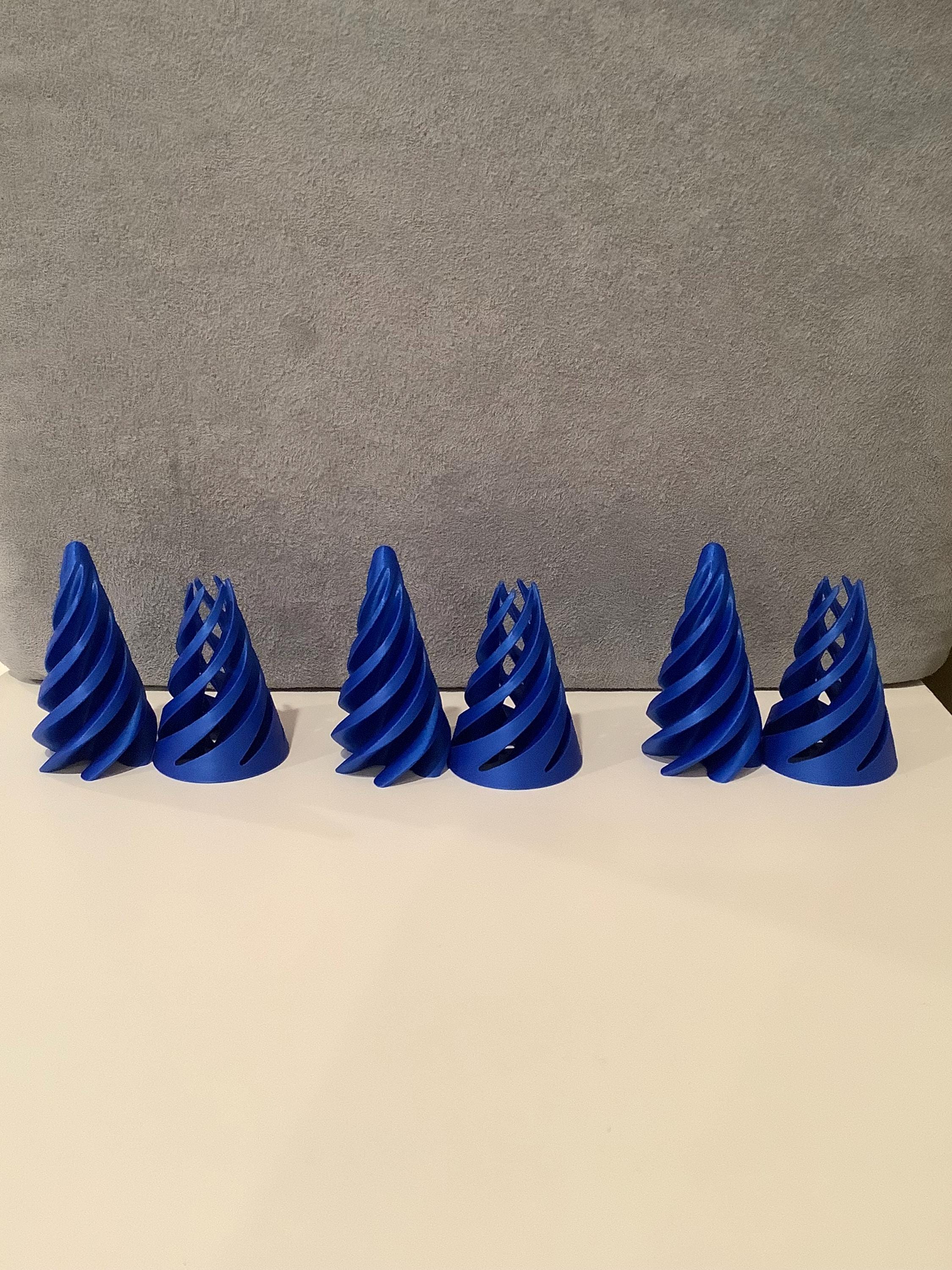 3 Pack 3d Printed Spiral Fidget Cone - Etsy