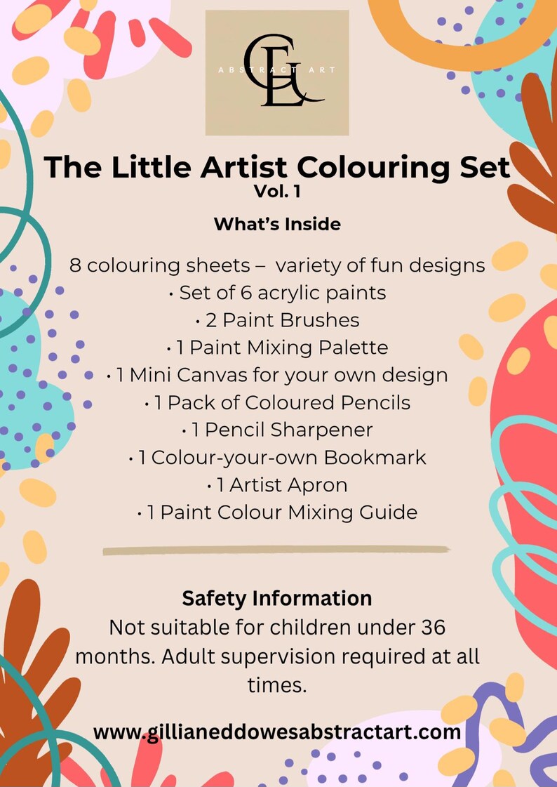 The Little Artist Colouring Set - Etsy