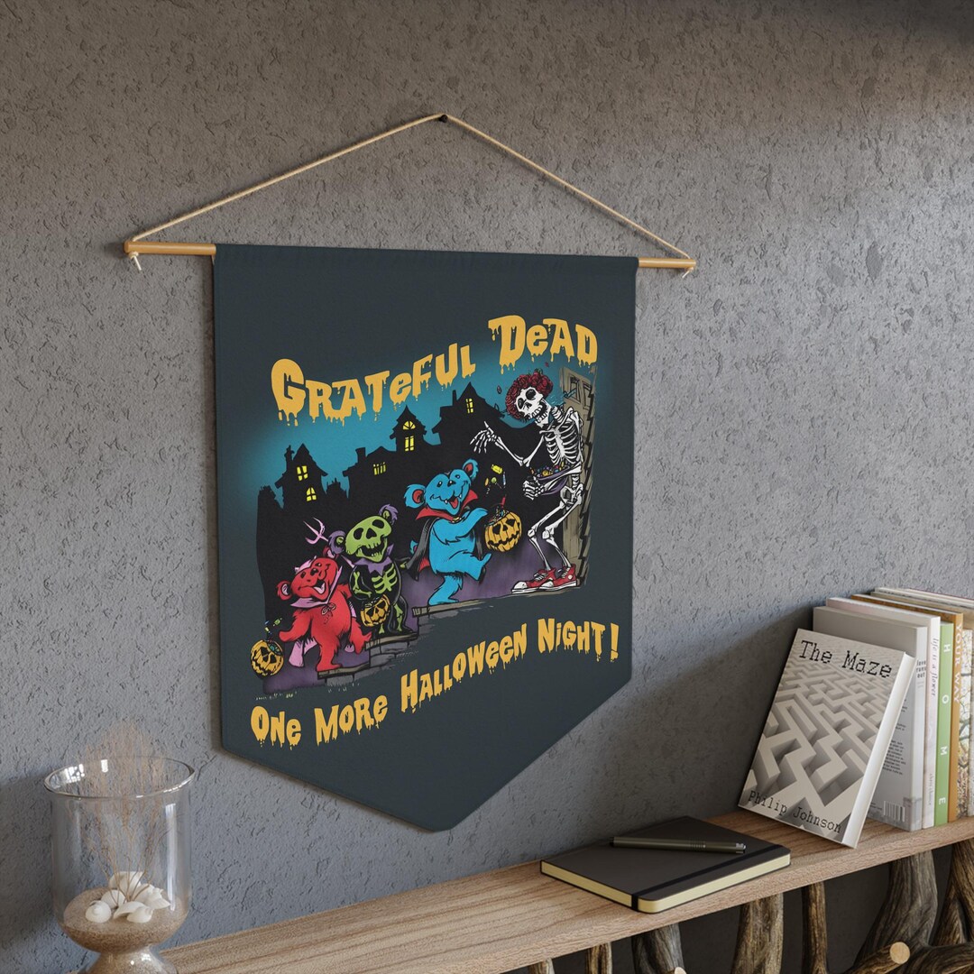 Grateful Dead Halloween Pennant, One More Halloween Night Wall Flag ...