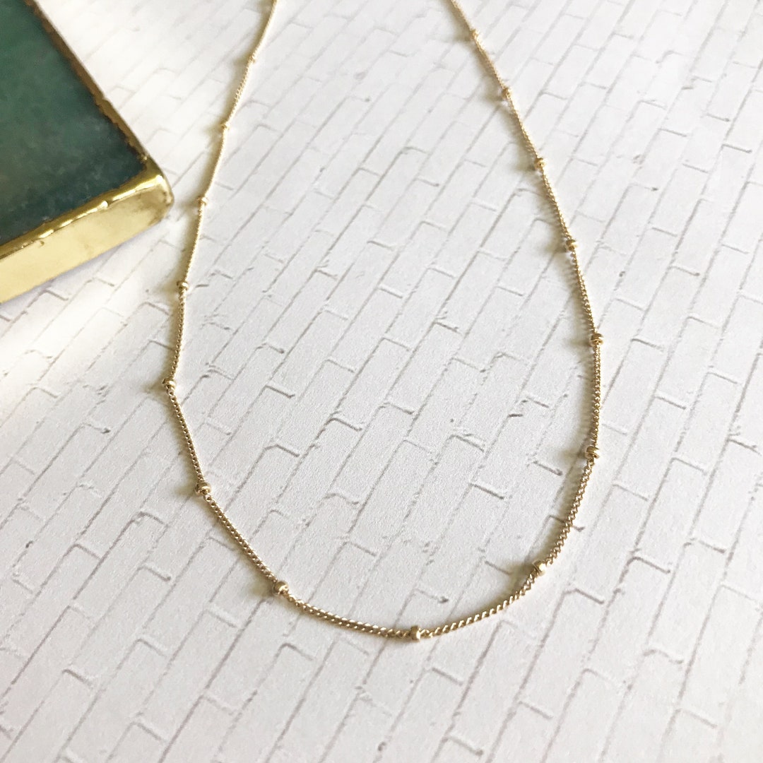 Jessica Bead Choker Necklace-bestseller! Gift for Her, Subtle Jewelry ...