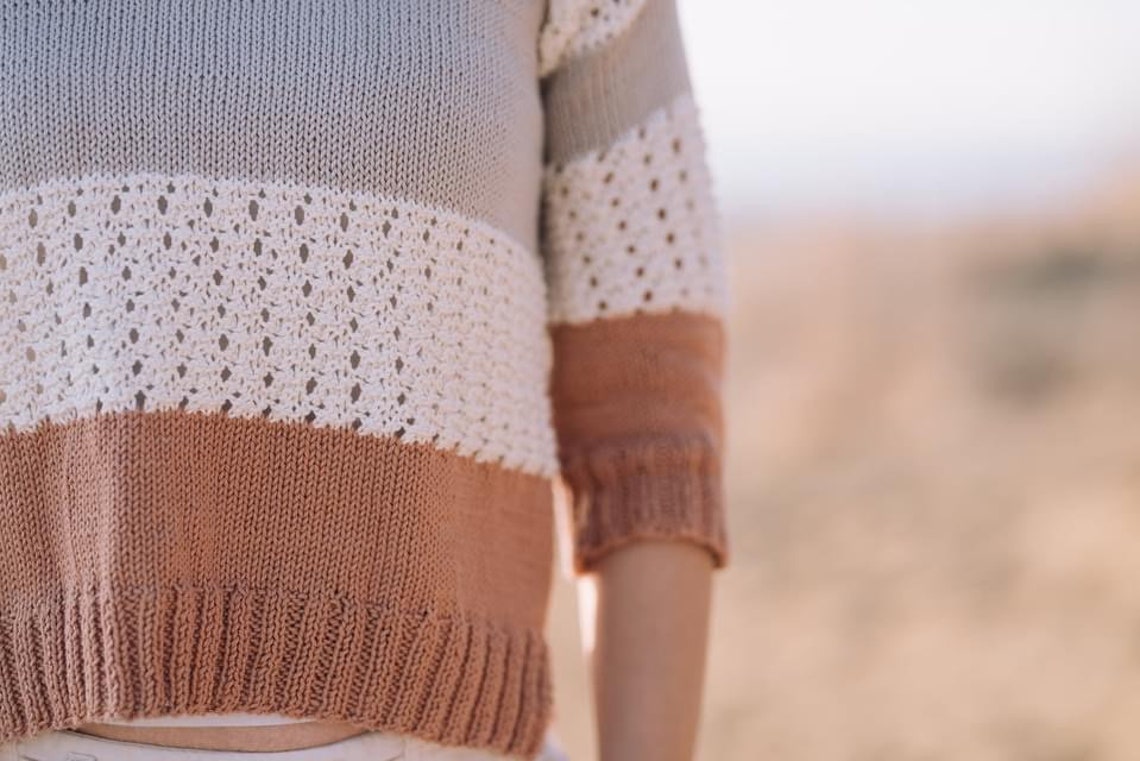 Haven Pullover Knitting Pattern: Pima Cotton Lace Top (PDF Instant ...