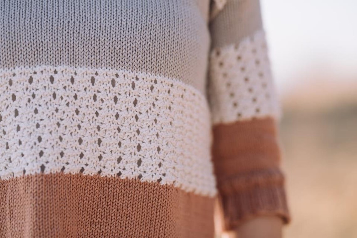 Haven Pullover Knitting Pattern: Pima Cotton Lace Top (PDF Instant ...