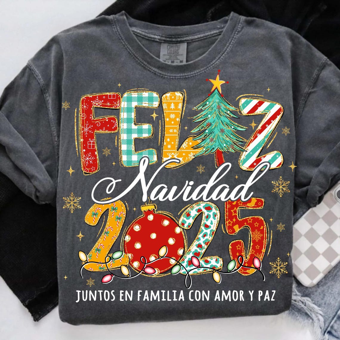 Feliz Navidad Png, Feliz Navidad Sublimation, Spanish Christmas Png ...