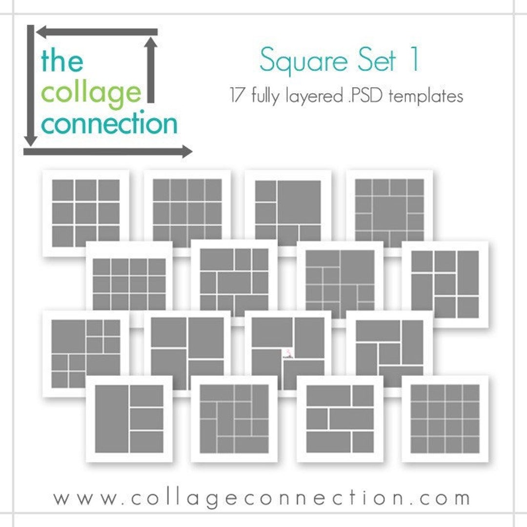 Square Photoshop Template Square Set 1 - Etsy