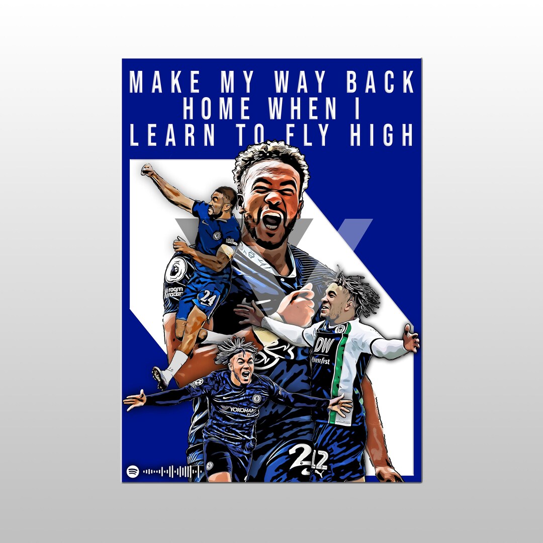 Chelsea Song Lyric A4 Poster - "back Home" | Football Art Decor - Etsy