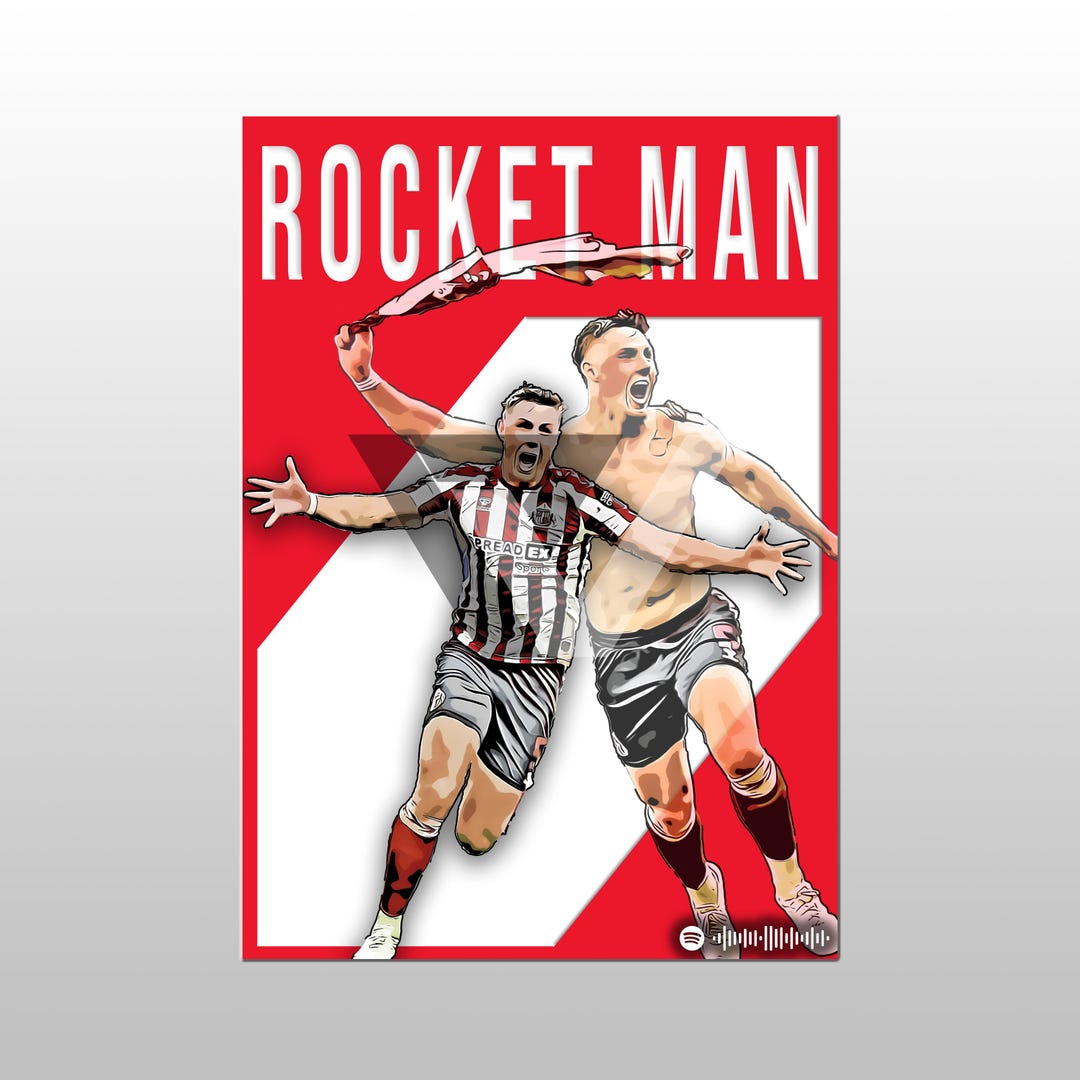 Sunderland Song Lyric A4 Poster - "rocket" | Football Art Decor - Etsy