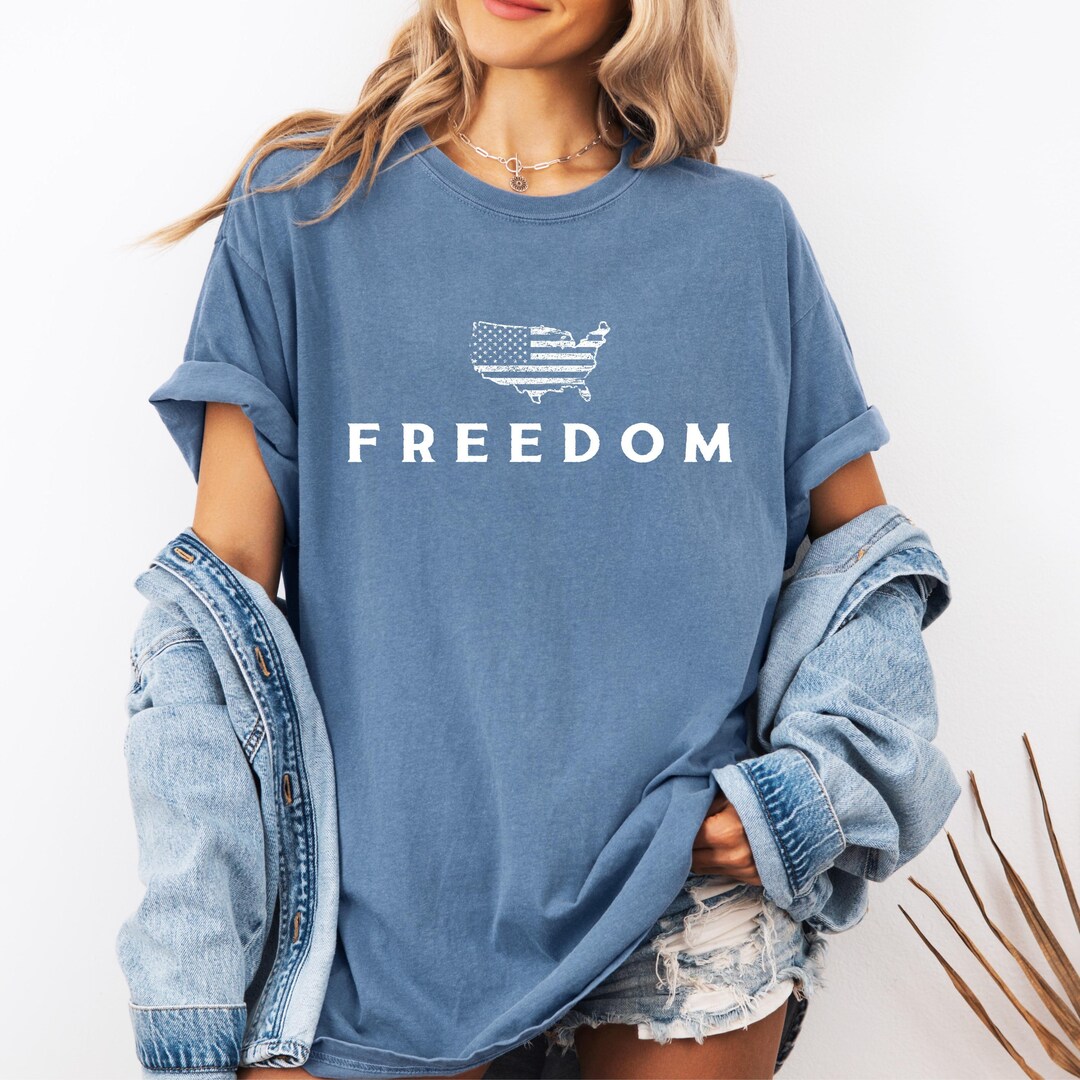 Charlie Kirk Freedom T-shirt: USA Flag Patriotic Tee - Etsy Australia