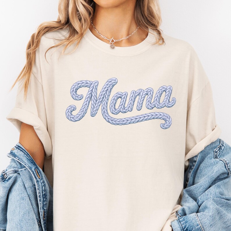 Faux Rope Mama Shirt, Western Style Mom Tee - Etsy