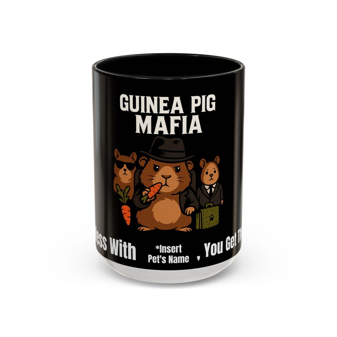 Mug, Guinea Pig Mafia Coffee Mug, Fun Animal Lover Gift, Pet Owner's ...