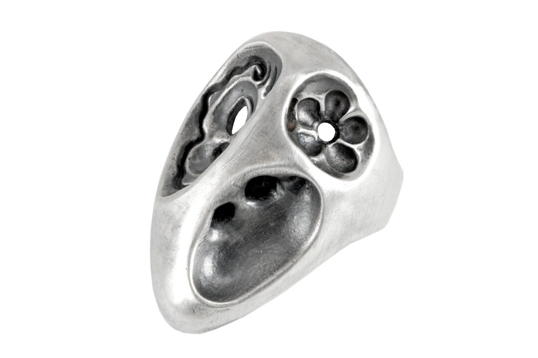 Abstract Silver Ring, Chunky Statement Ring, Solid Silver Ring, Ring ...