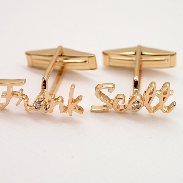 Solid Gold Cufflinks - Etsy